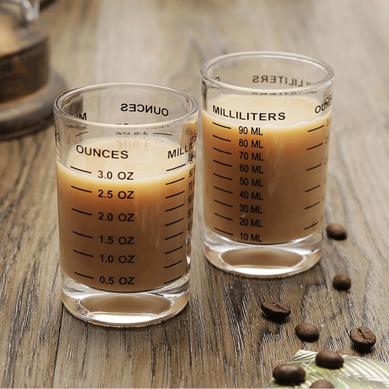 Amazon.com: Shot Glass Measuring Cup 3 Ounce/90ML Liquid Heavy High ...