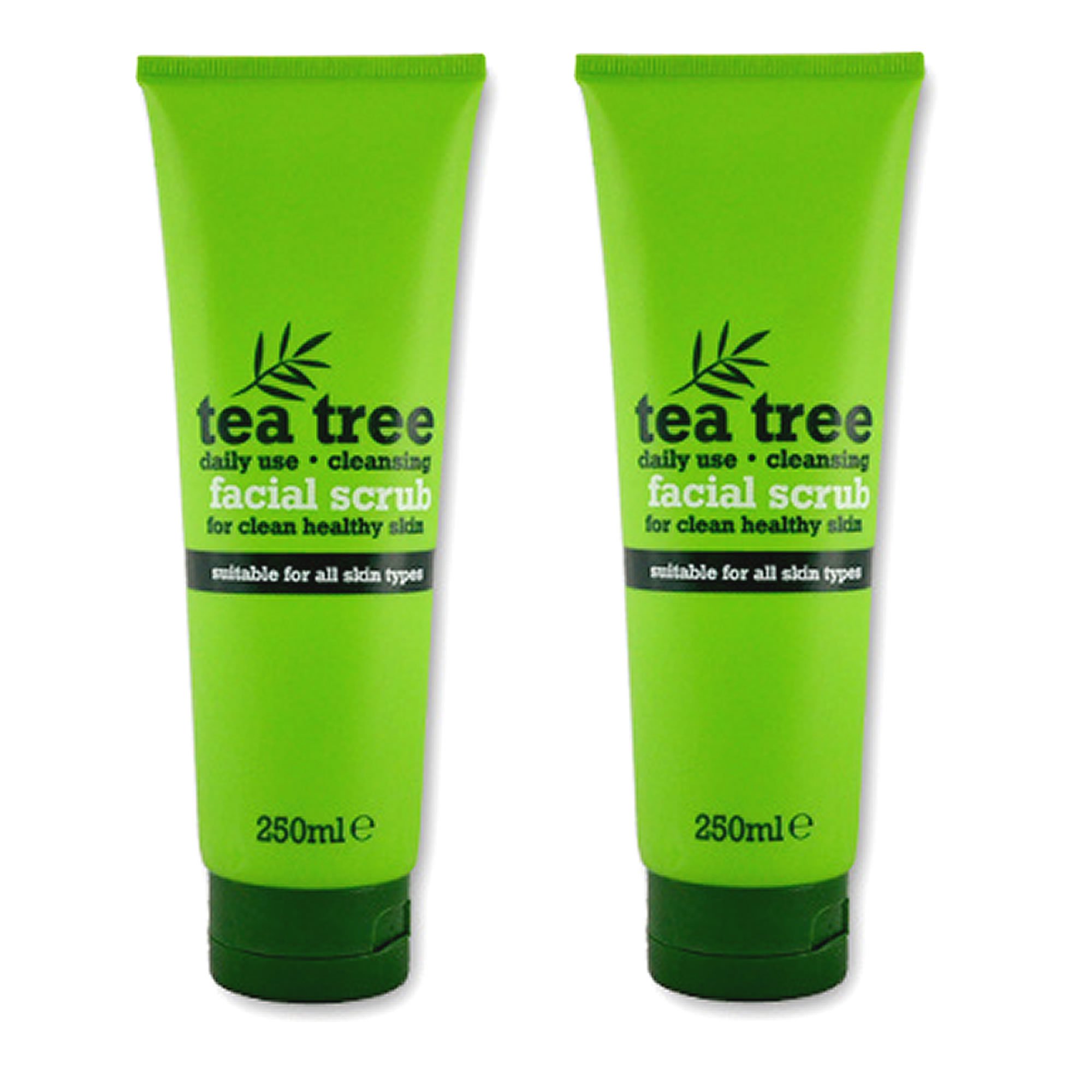 Tea Tree Facial Scrub 250ml (Pack of two) : Amazon.co.uk: Beauty