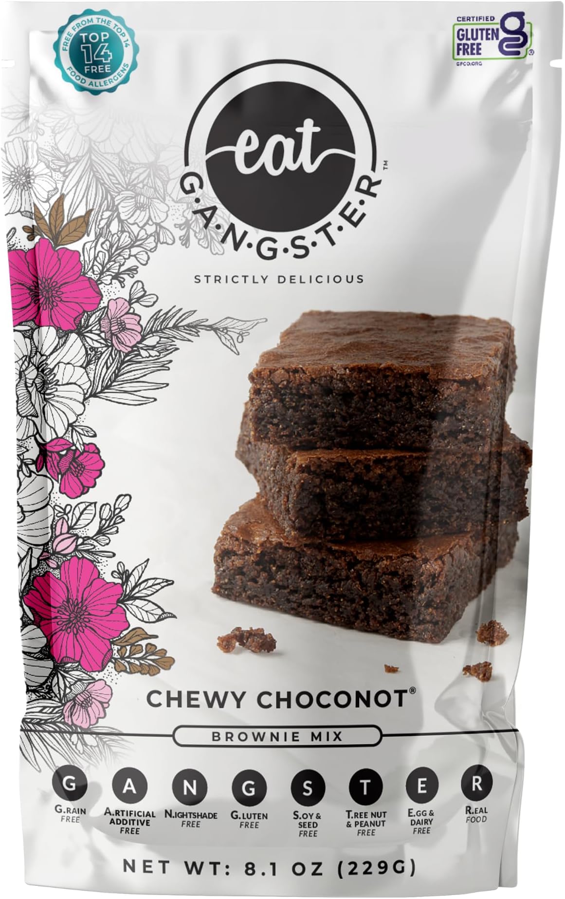 Amazon.com : NOWHERE BAKERY Vegan Gluten Free Paleo Chocolate Chip ...