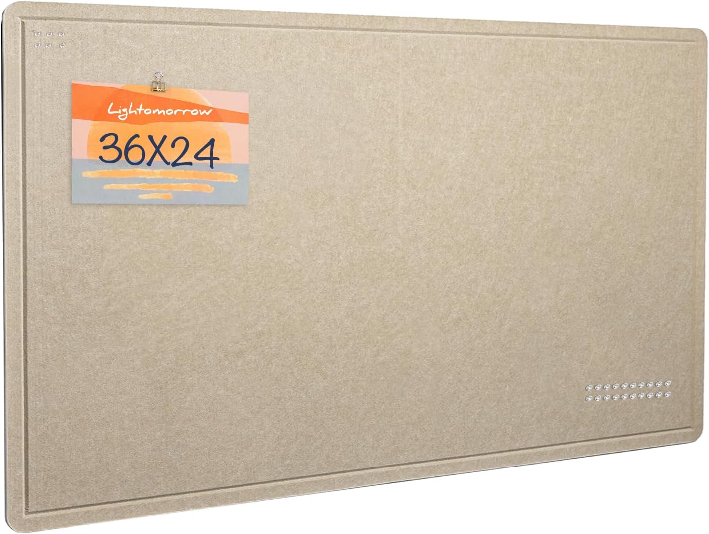 Amazon.com : Bulletin Board, 36 x 24 Inches Felt Pin Board - Decorative ...