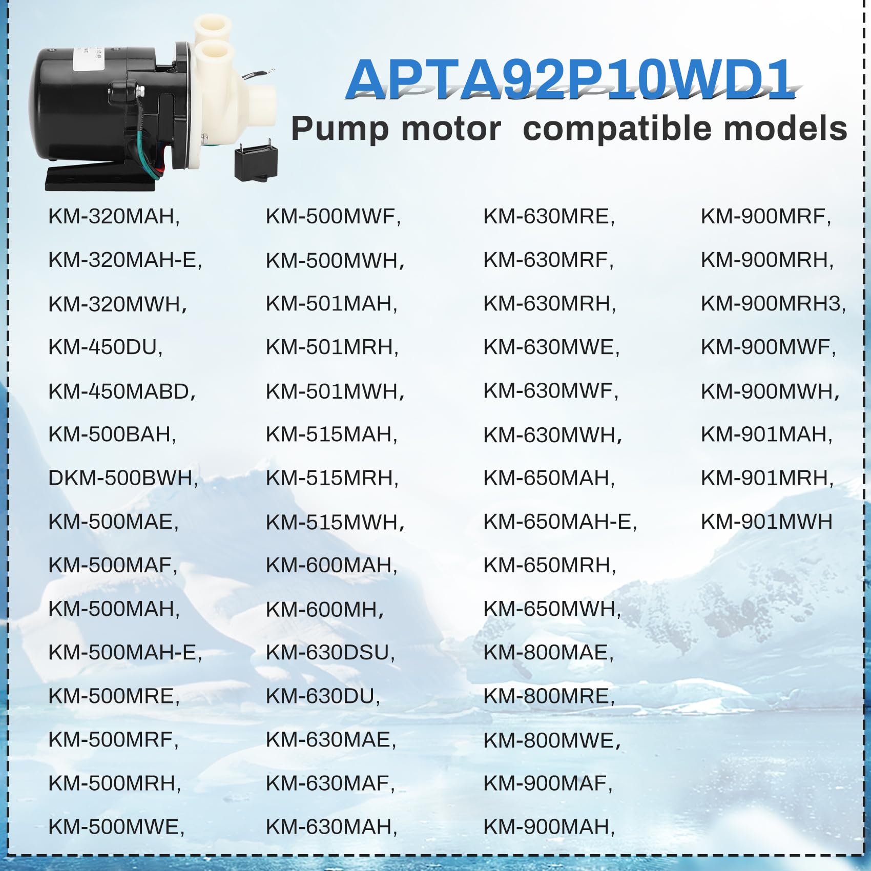 Snapklik.com : Yendse Replacement For Hoshizaki APTA92P10WD1 PA0613 ...