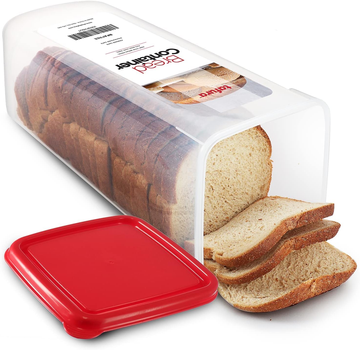 Amazon.com: Home-X Transparent Plastic Bread Box: Home & Kitchen