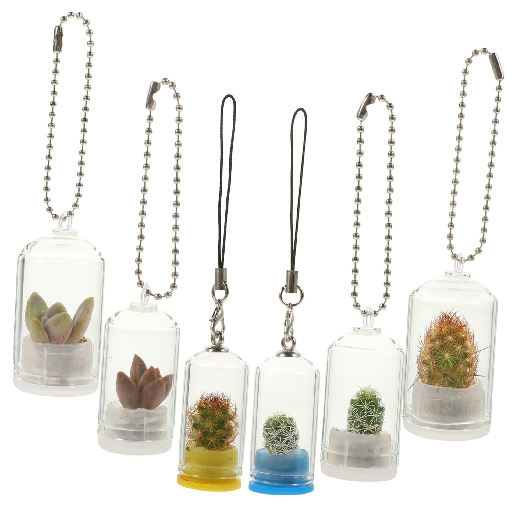 Amazon.com: GANAZONO 6Pcs key chain miniature vase keychain miniature ...