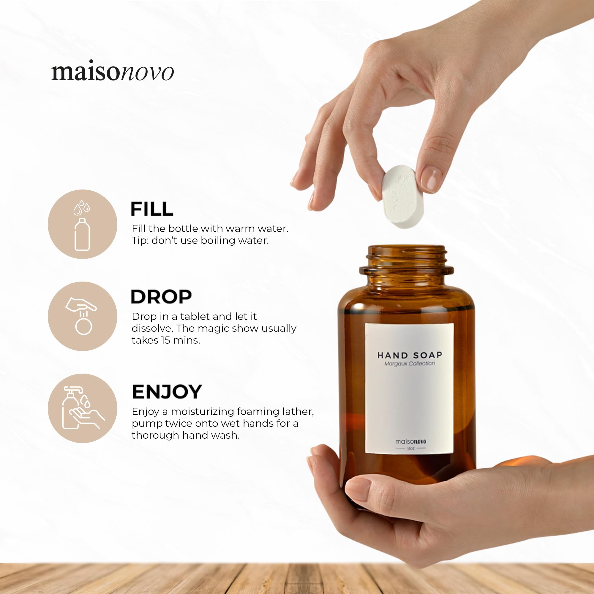 Snapklik.com : Natural Foaming Hand Soap Tablets Starter PackBulk ...