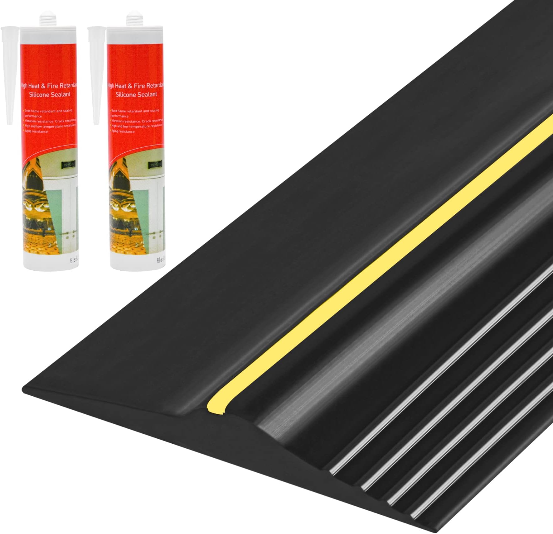 Jin&Bao Universal Garage Door Threshold Seal Strip, Bottom Weather ...