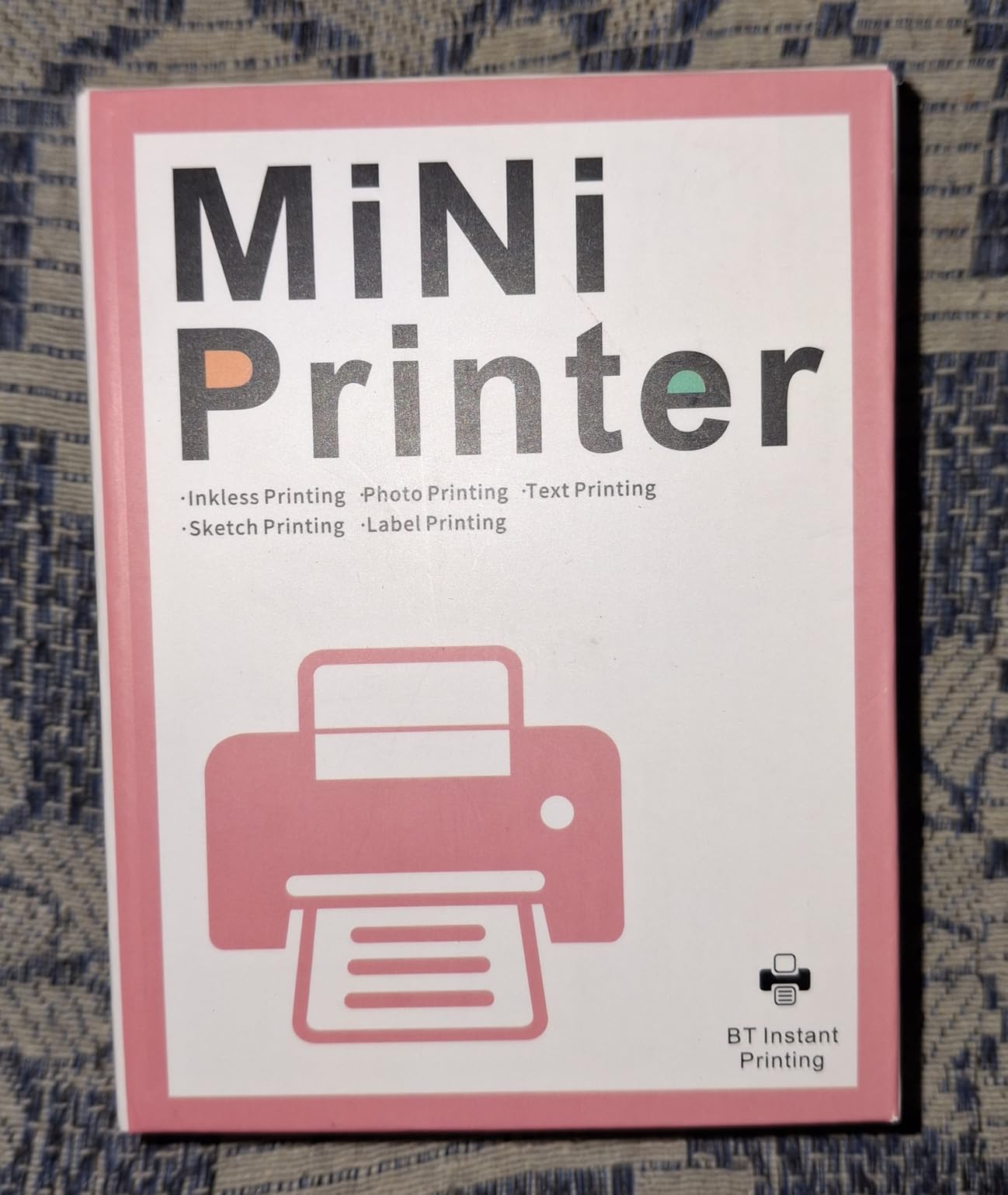 TVARA Mini Pocket Printer, Portable Inkless Bluetooth Wireless Mini ...