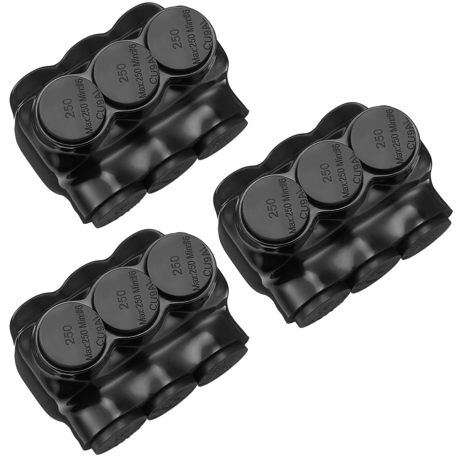 Snapklik.com : Kanayu 3 Pack Multi Cable Connector Black Insulated 3 ...