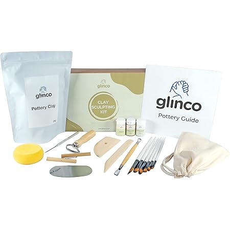 Pott'd™ Home Air-Dry Clay Pottery Kit for Beginners, Pottery Kit for ...