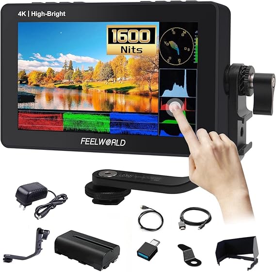 Amazon.com: FEELWORLD F5 Prox Camera Monitor 5.5 Inch High Bright 1600 ...
