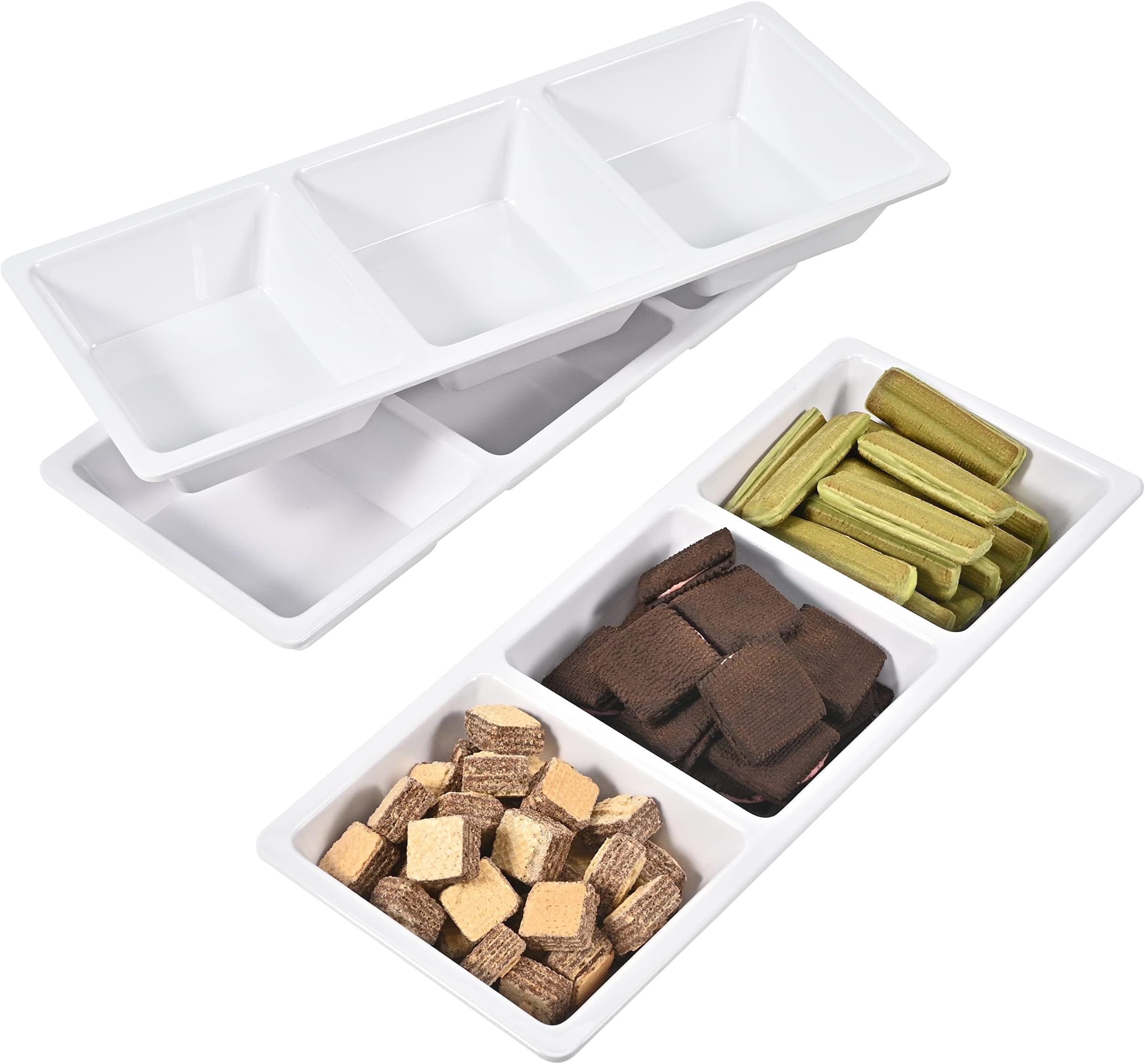 Amazon.com | Lifewit Serving Tray Divided for Party Supplies, 4 PCS 15 ...