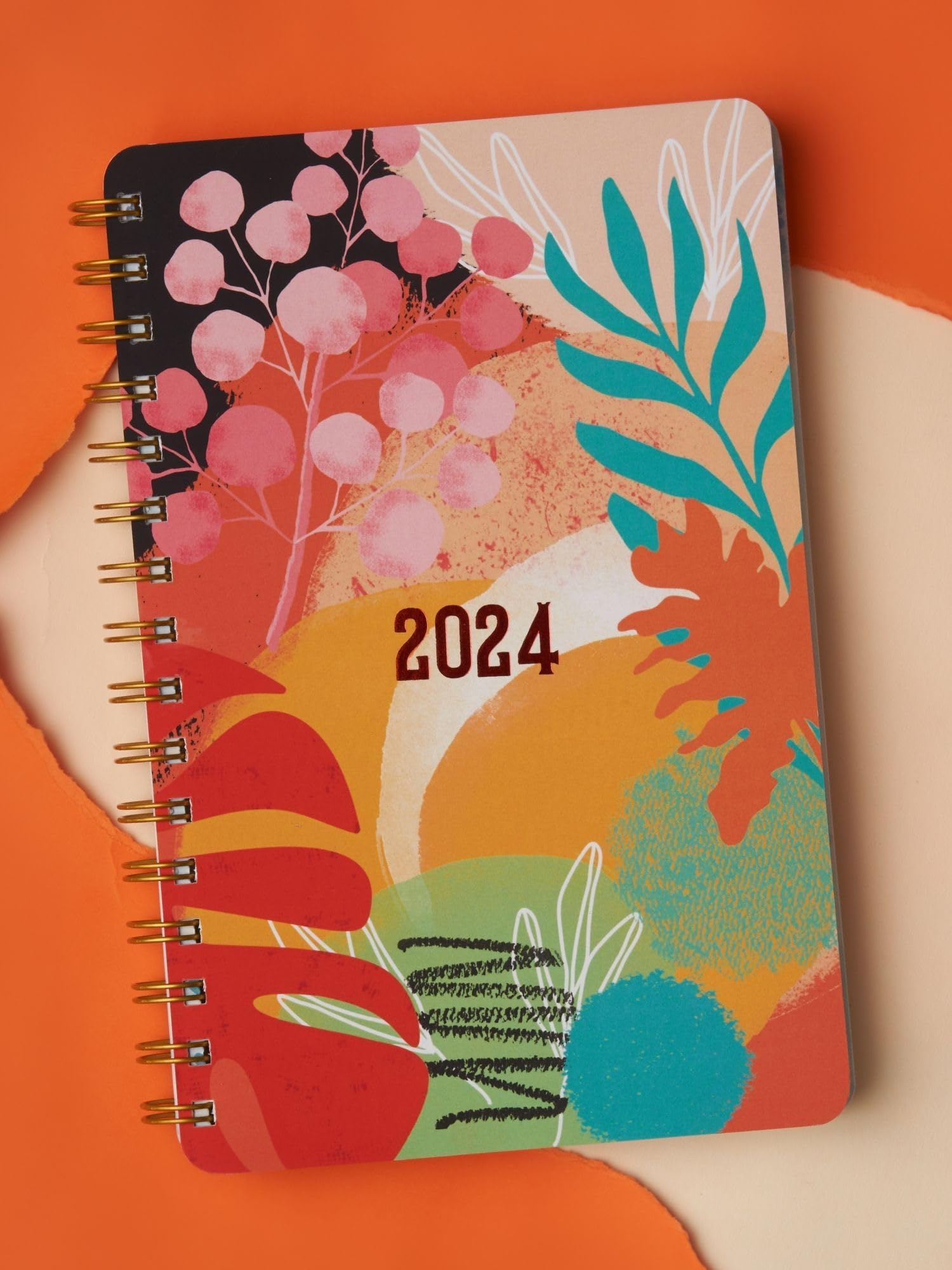 Doodle | The Happiness 2025 Wiro Bound Planner with 100+ Stickers | A5 ...