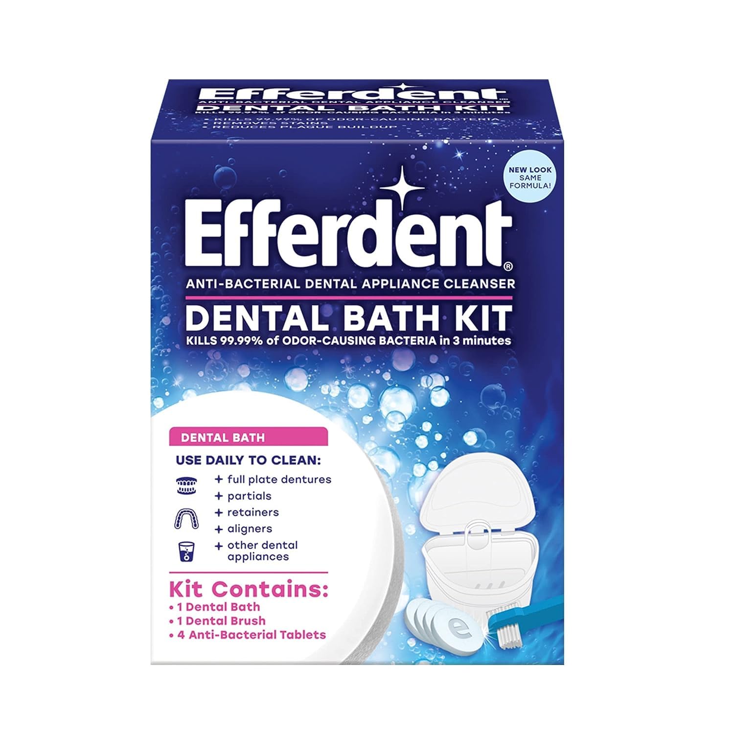 Amazon.com: Efferdent Retainer & Denture Cleaner Tablets and Dental ...