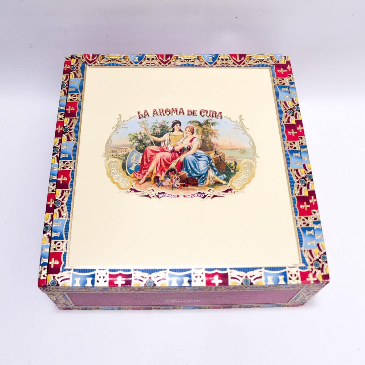 Amazon.com: La Aroma de Cuba Churchill Cardboard Cigar Box 7.5" x 7.25 ...