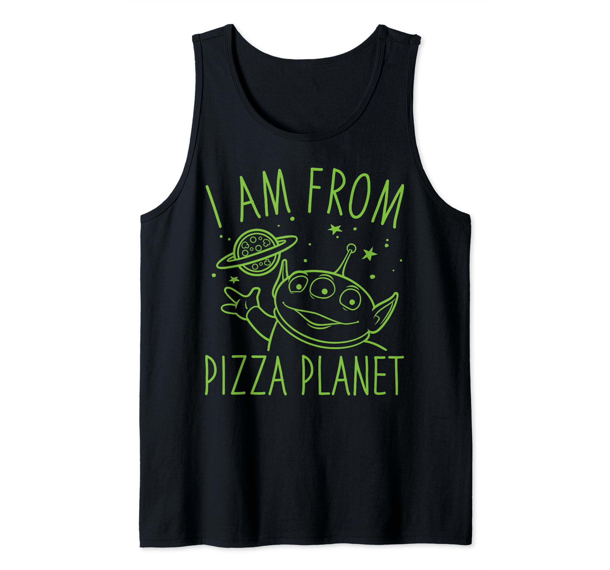 Amazon.com: Disney Pixar Toy Story Neon Green Alien Pizza Planet Logo ...