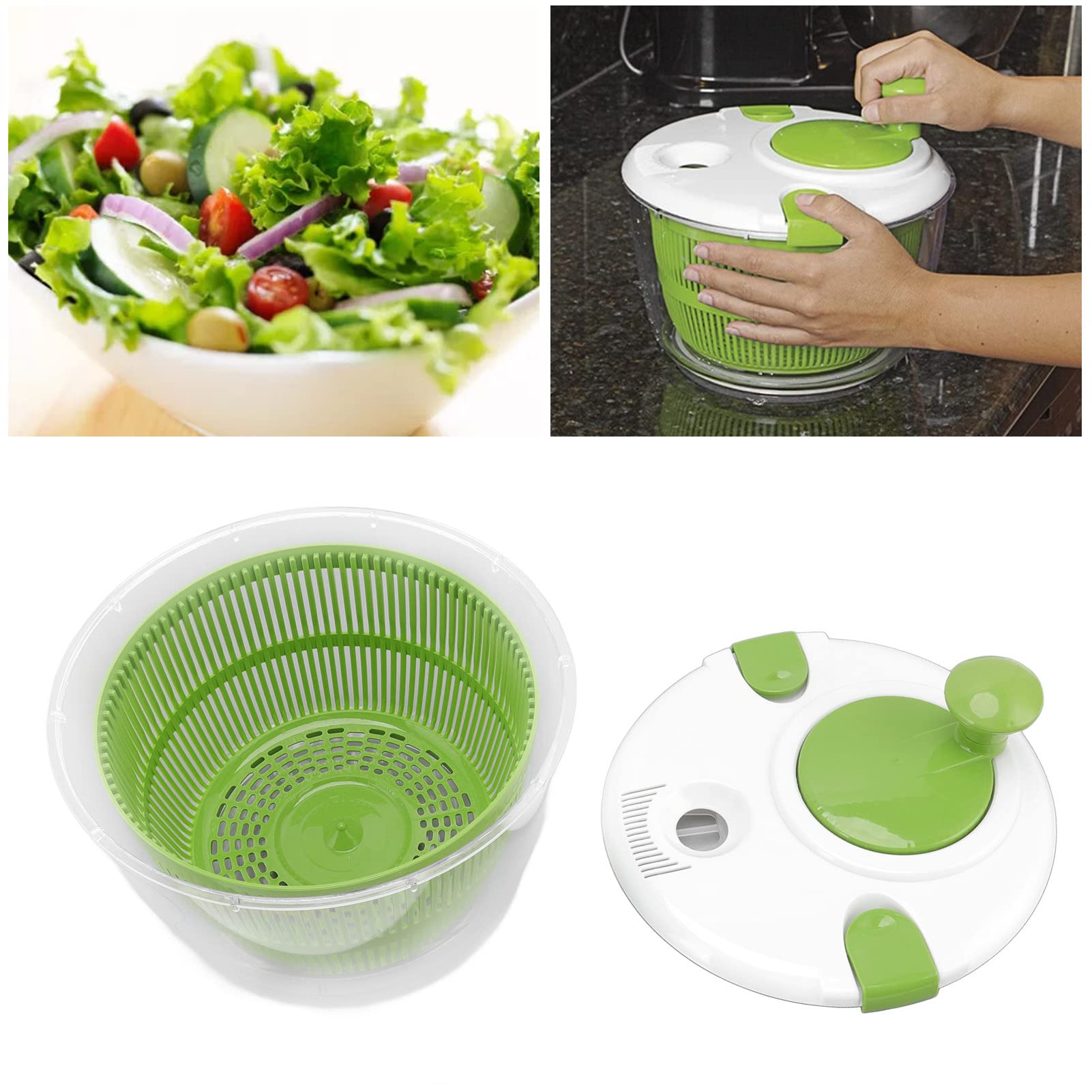 Salad Spinner Small Large Salad Spinner Manual Lettuce Spinner Multi ...
