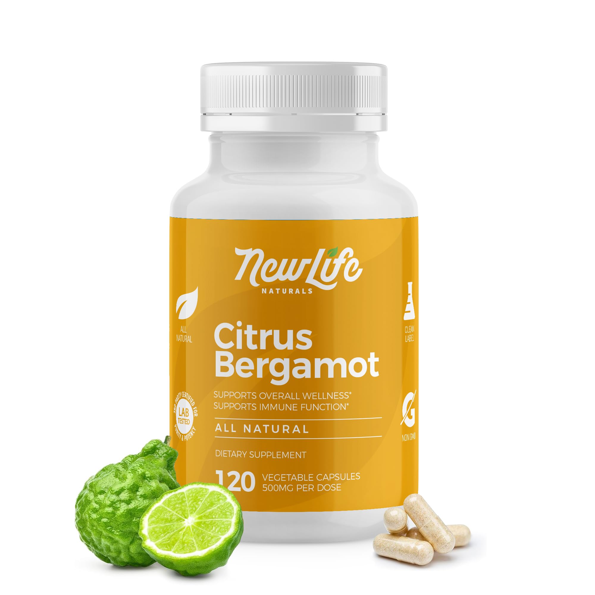 Amazon.com: NewLife Naturals Citrus Bergamot Supplements 500 MG for ...