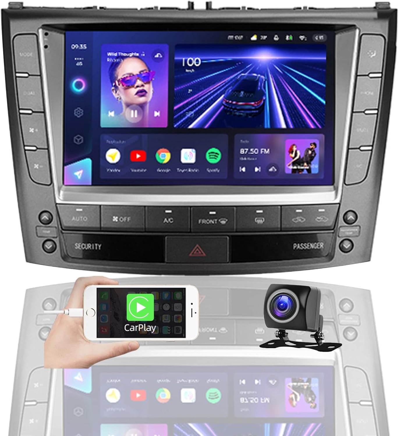 Double Din Car Stereo for Lexus IS250 2005-2013 9 inch Touch Screen ...