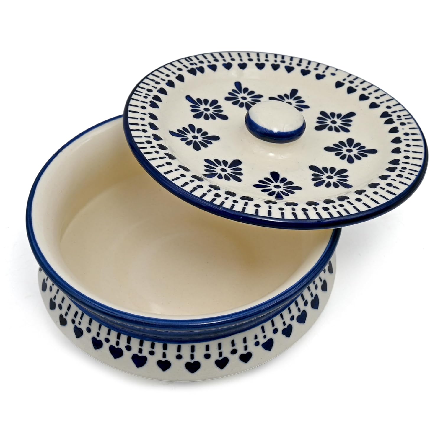 Buy ShadowGreen | Ceramic Serving Dekchi | Serving Bowl with Lid ...