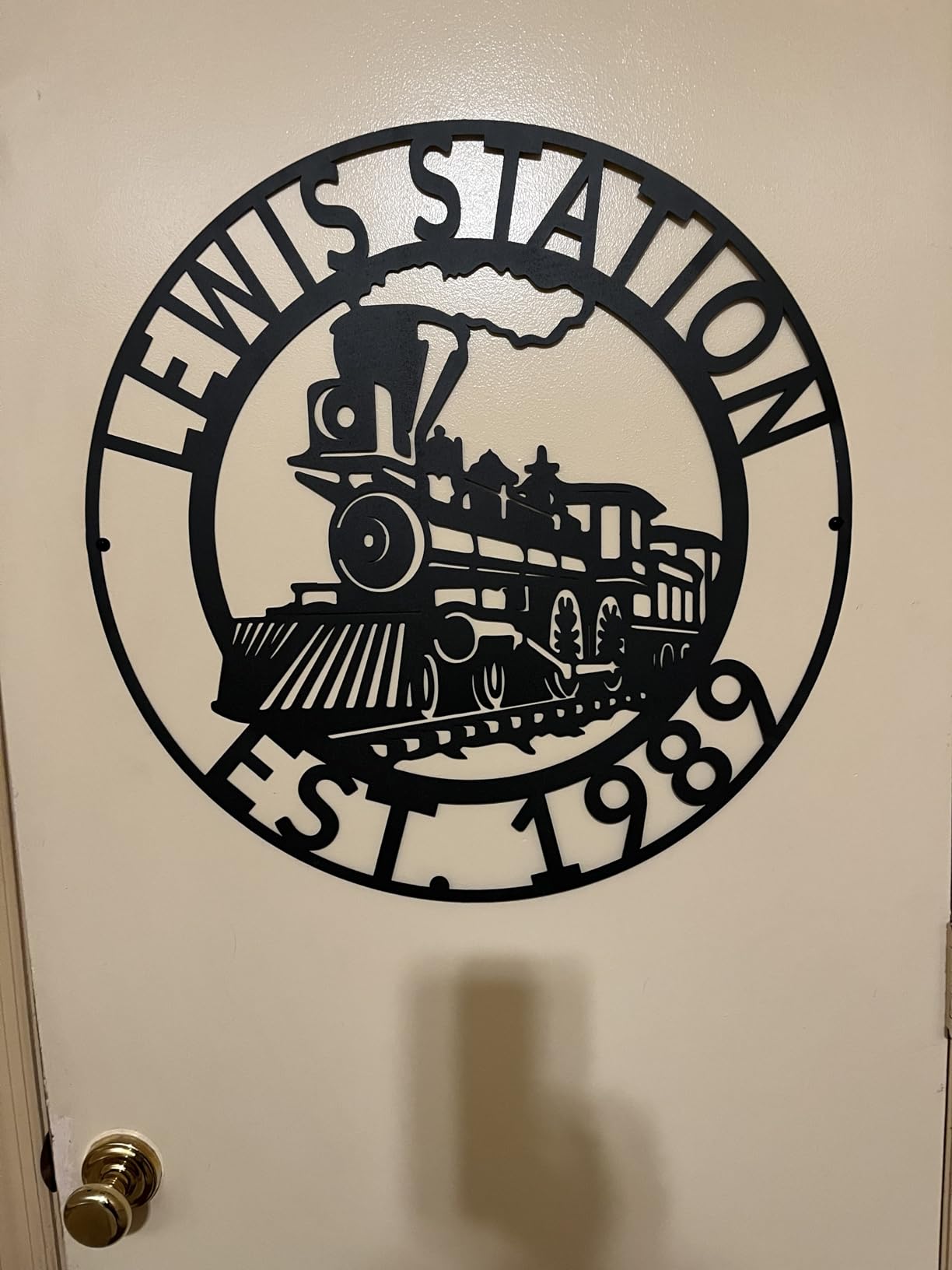 Amazon.com: VVEDESIGN Custom Train Metal Wall Sign - Personalized Train ...