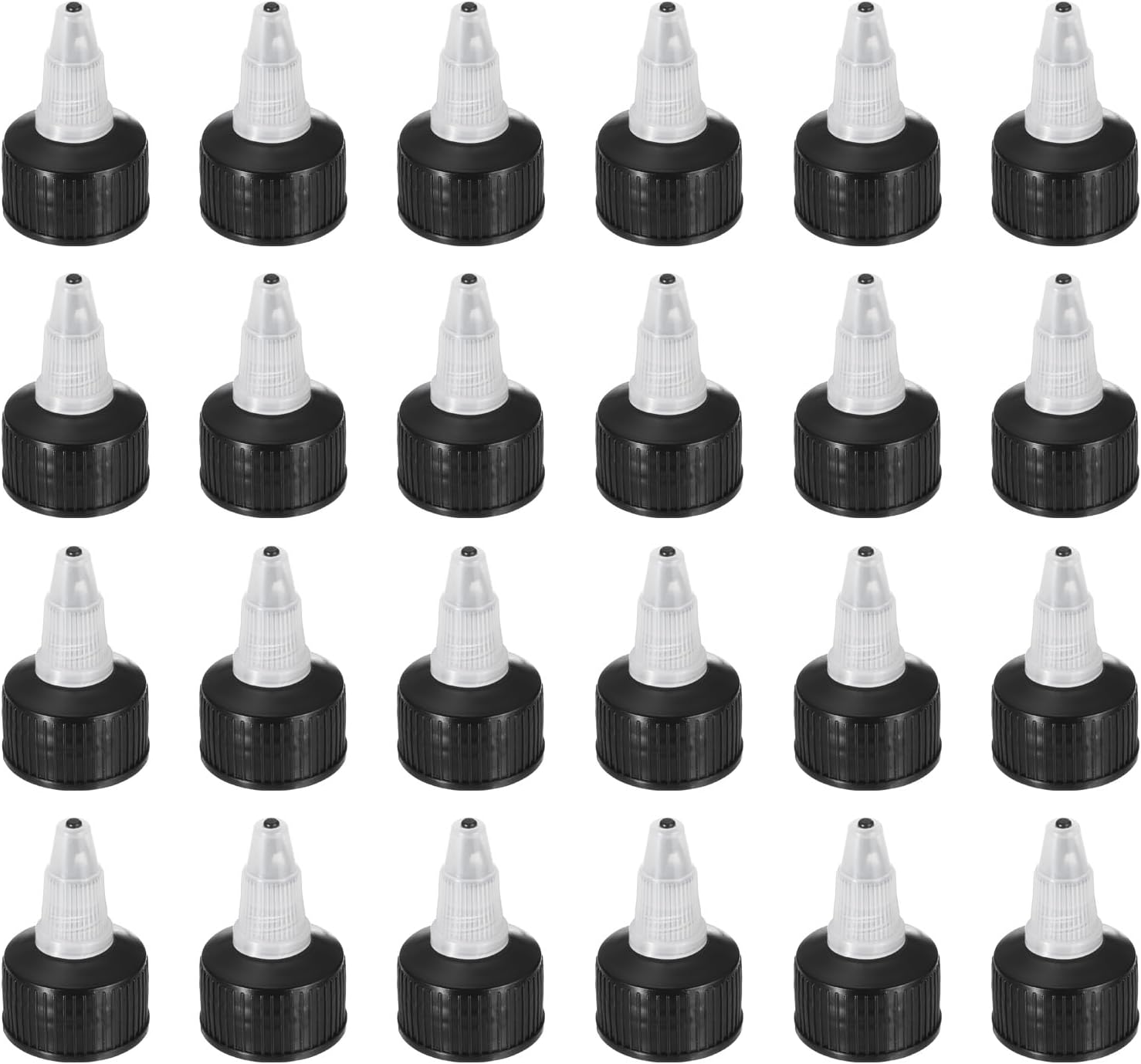 Amazon.com: uxcell 24 Pcs Twist Top Caps, 24/410 Plastic Squeeze Bottle ...