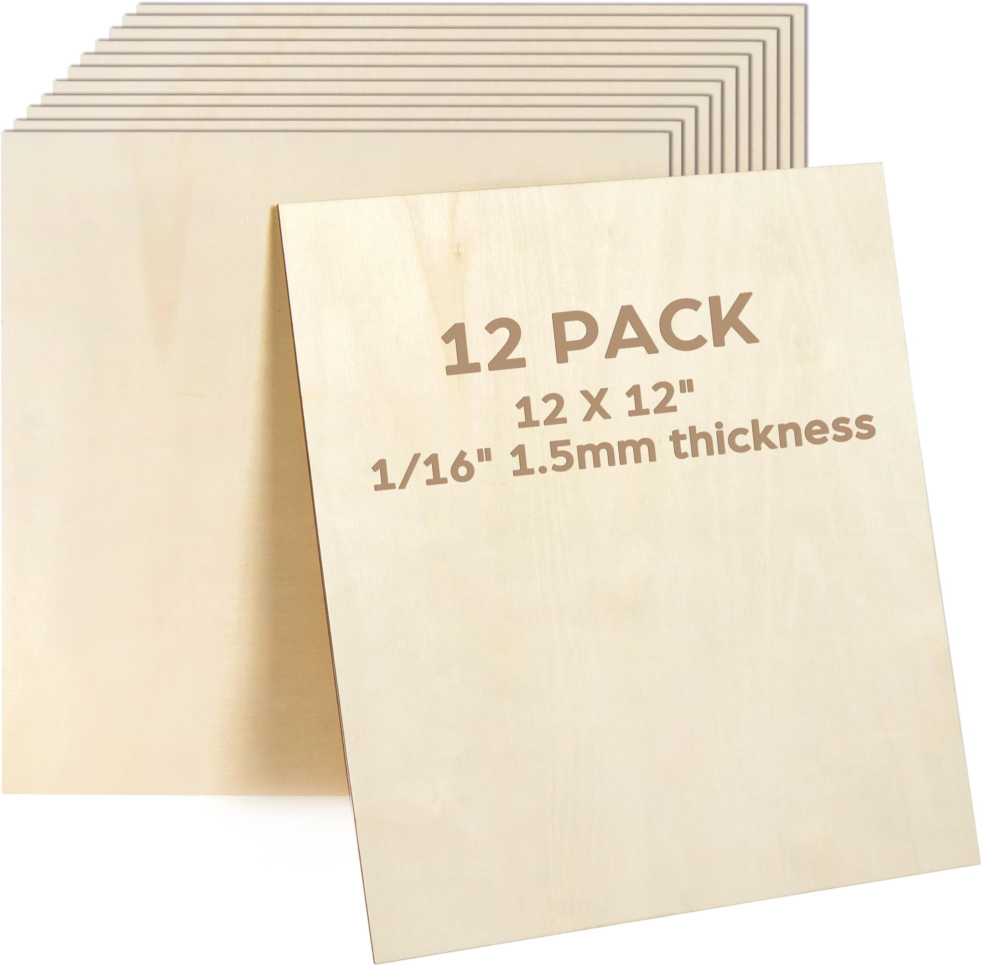 Amazon.com: 20 Pack Basswood Sheets 1/16-12 x 12 x 1/16 Inch ...