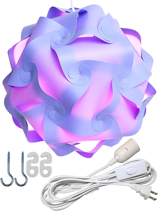 Lightingsky DIY IQ Jigsaw Puzzle Lamp Shade Ceiling Pendant Lampshade ...