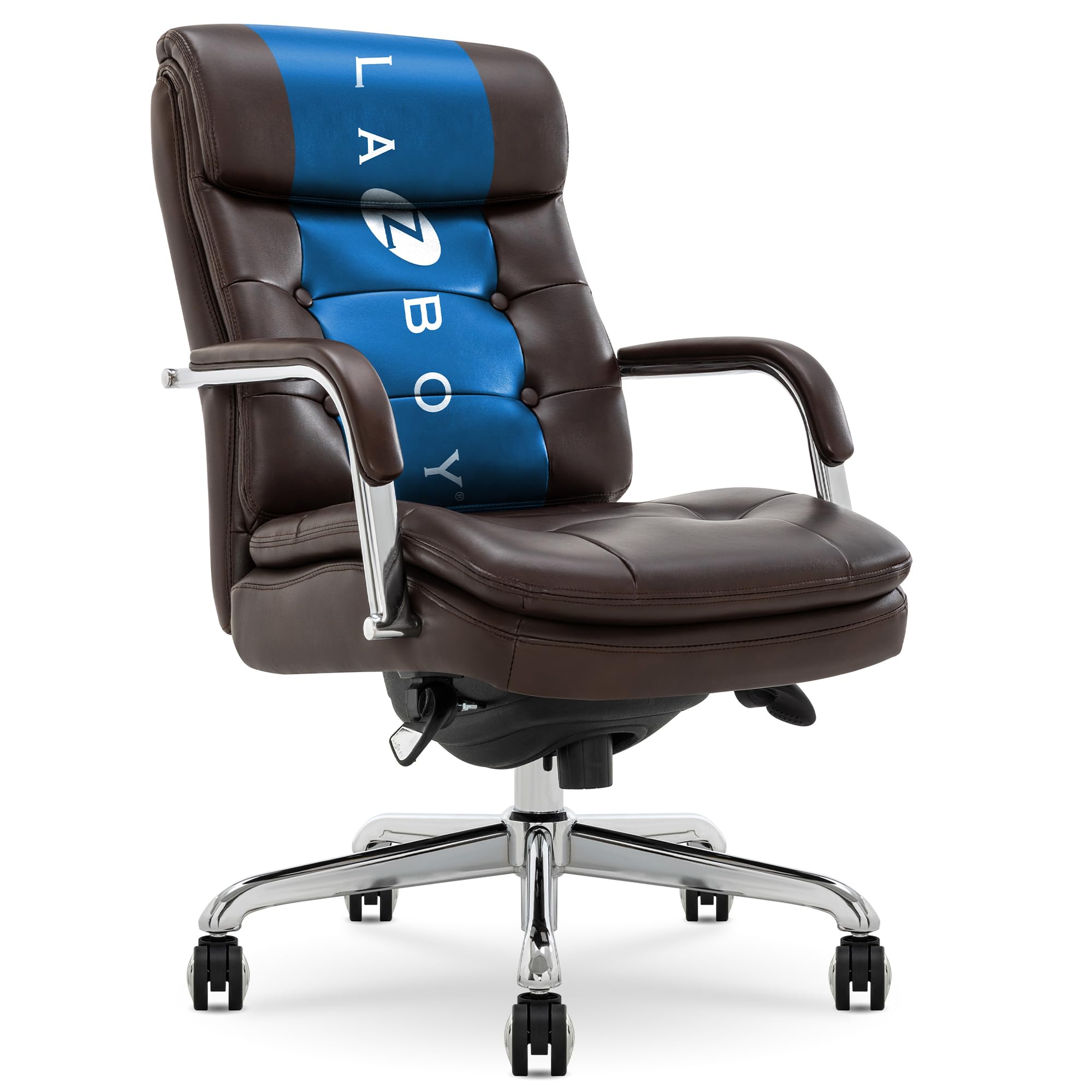 Amazon.com: La-Z-Boy® Sonata Executive Mid-Back Office Chair, Button ...
