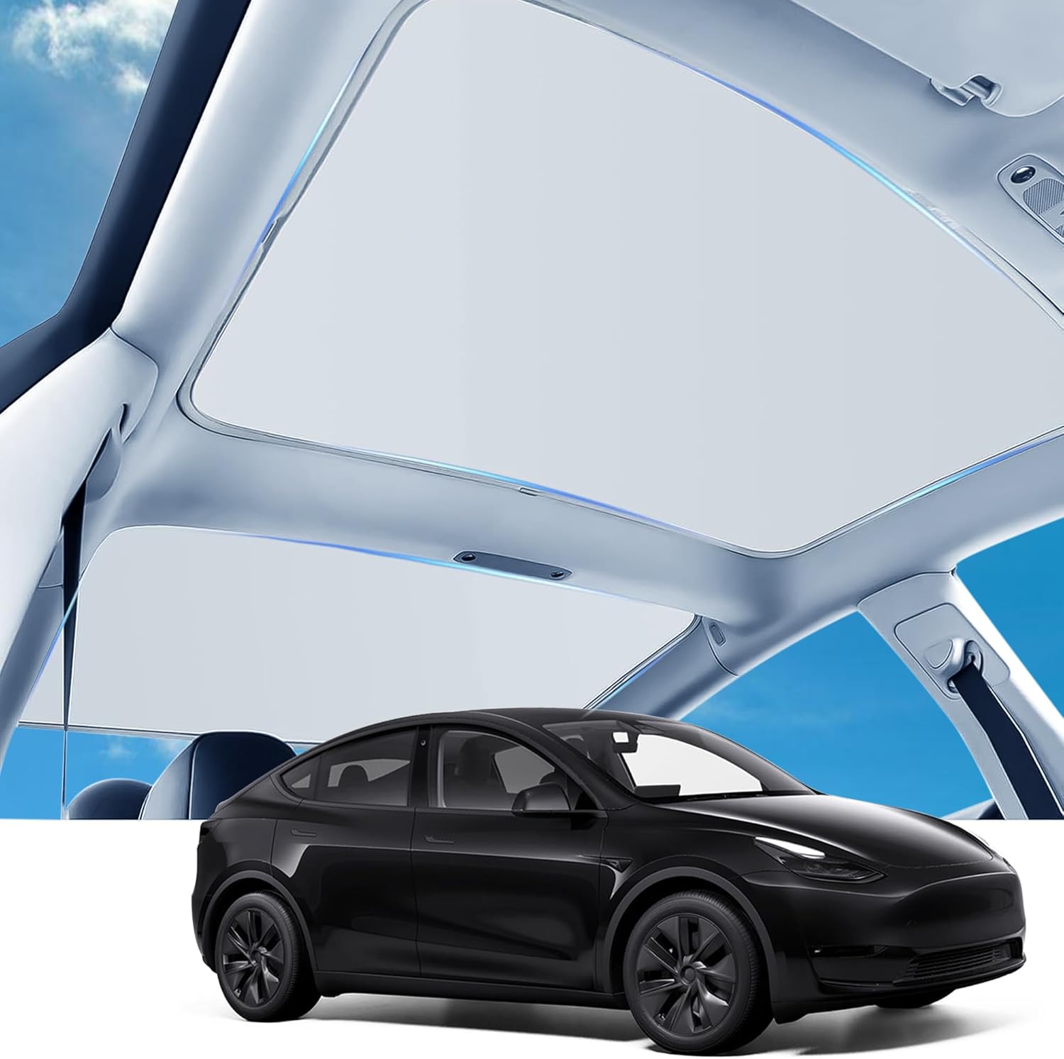 Amazon.com: Tesla Model 3 Foldable Window Sunshade Roof, Window Heat ...