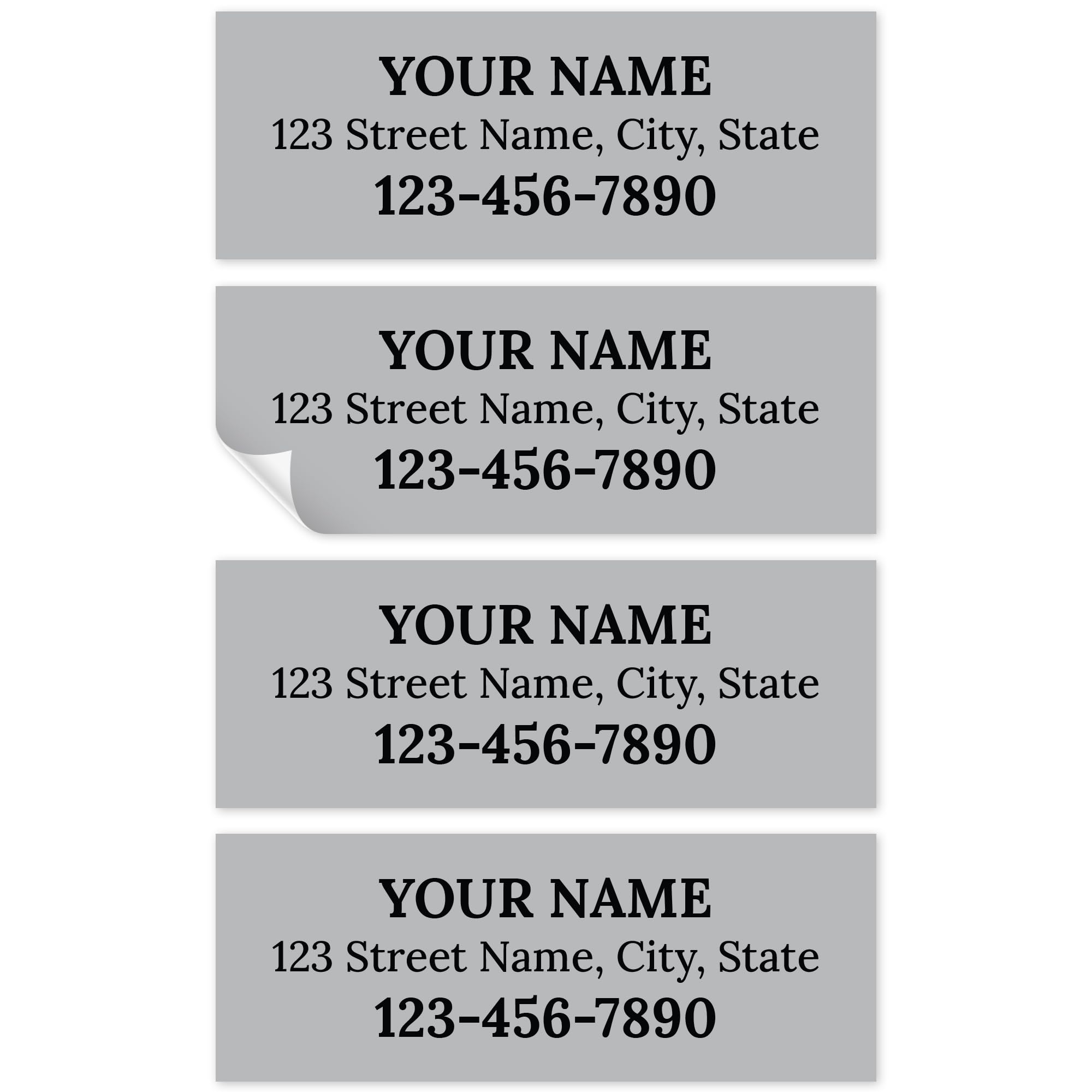 Amazon.com: Custom Grey Golf Club ID Labels, Personalized Golf Club ...