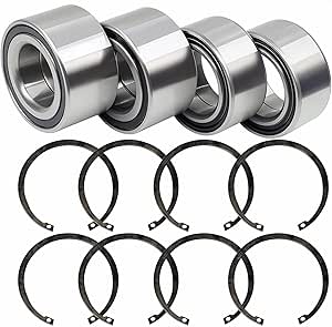 Amazon.com: Front and Rear Wheel Bearings Compatible with Polaris 2010 ...