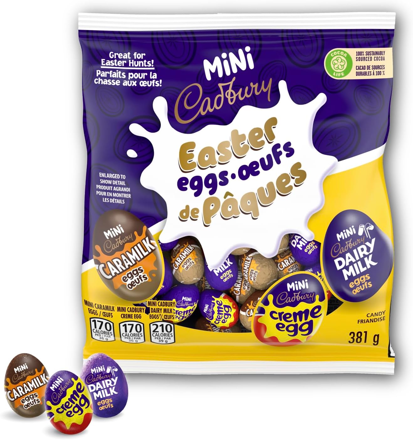 Cadbury Assorted Mini Chocolate Easter Eggs Candy Individually