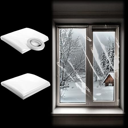 2 Sets Window Insulator Kit Strength Heavy Duty Insulating Film for ...