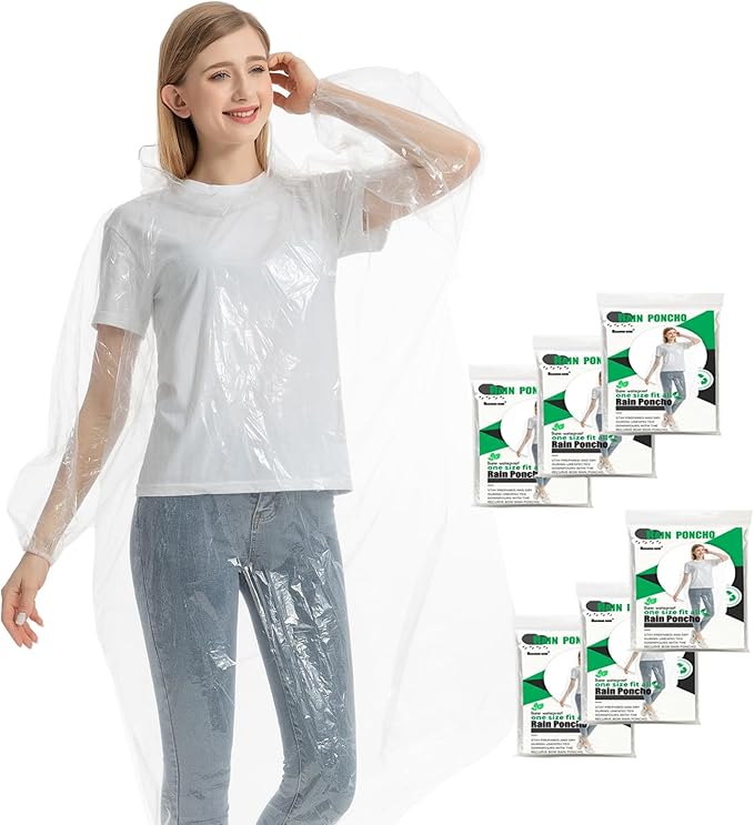 Amazon.com: Recurve Bow Rain Poncho,Travel Poncho For Adult 6 Pack ...