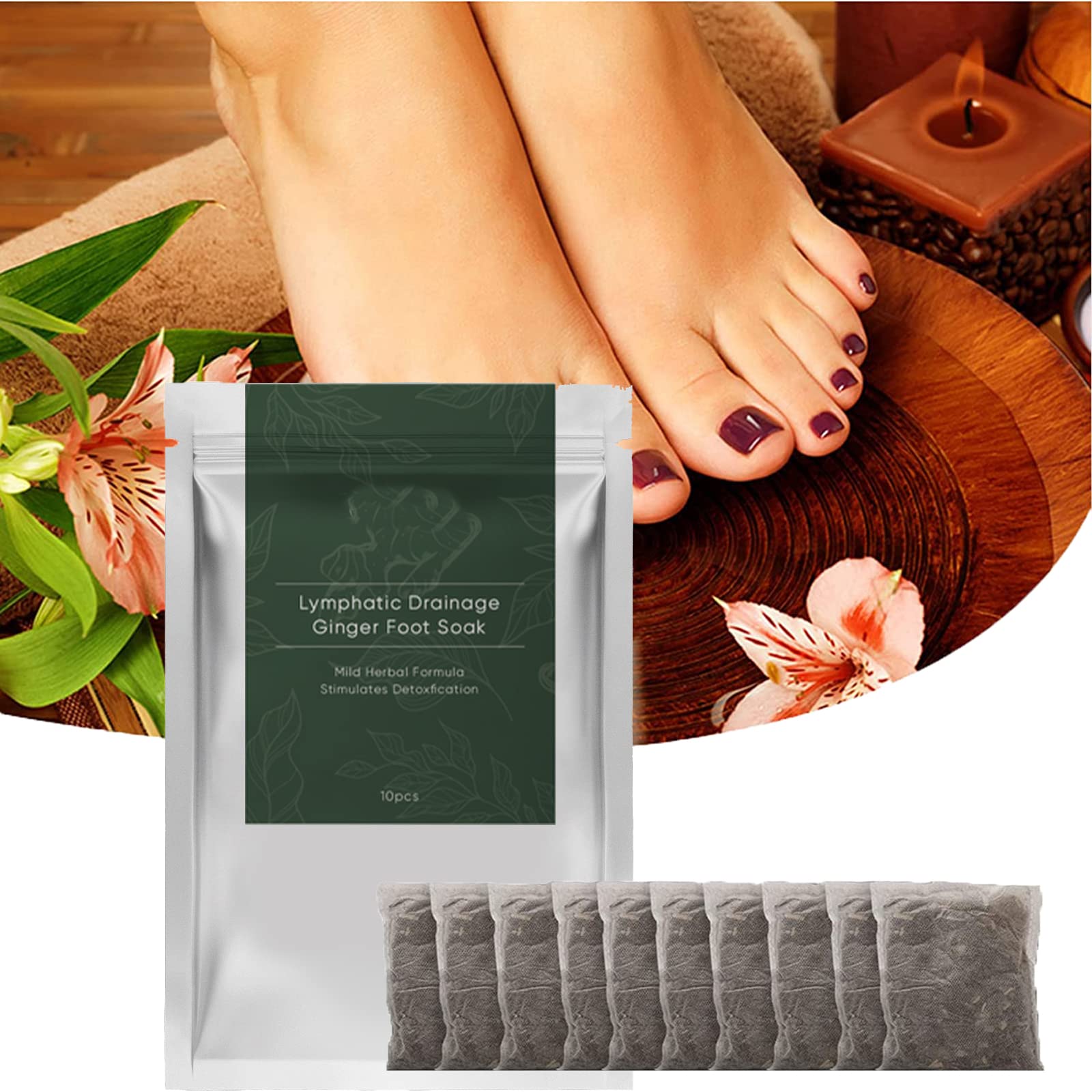 Purime Lymphatic Drainage Ginger Foot Soak Maximachill Ginger Foot Soak ...