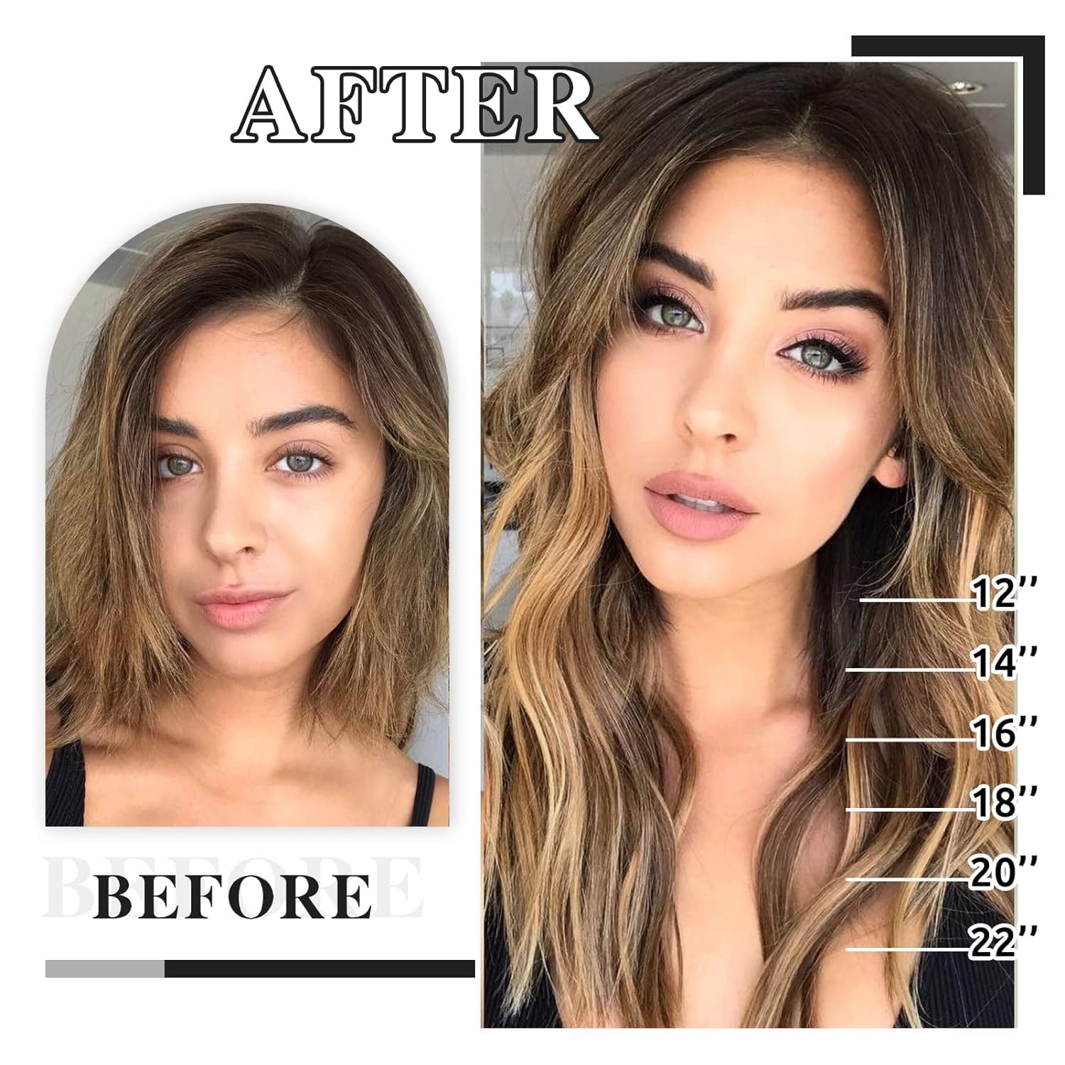 Snapklik.com : Clip In Hair Extensions Real Remy Human Hair Dark Golden ...