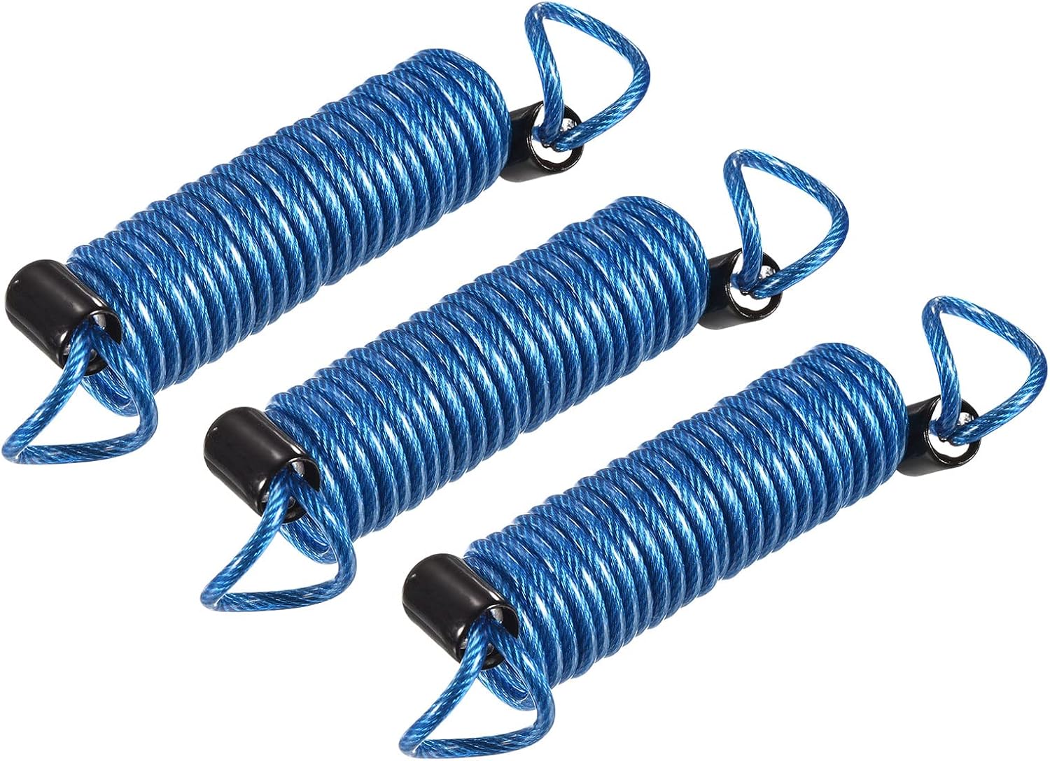 PATIKIL Security Steel Cable 2.5mm x 1.5m/4.92ft Coated Spring Luggage ...