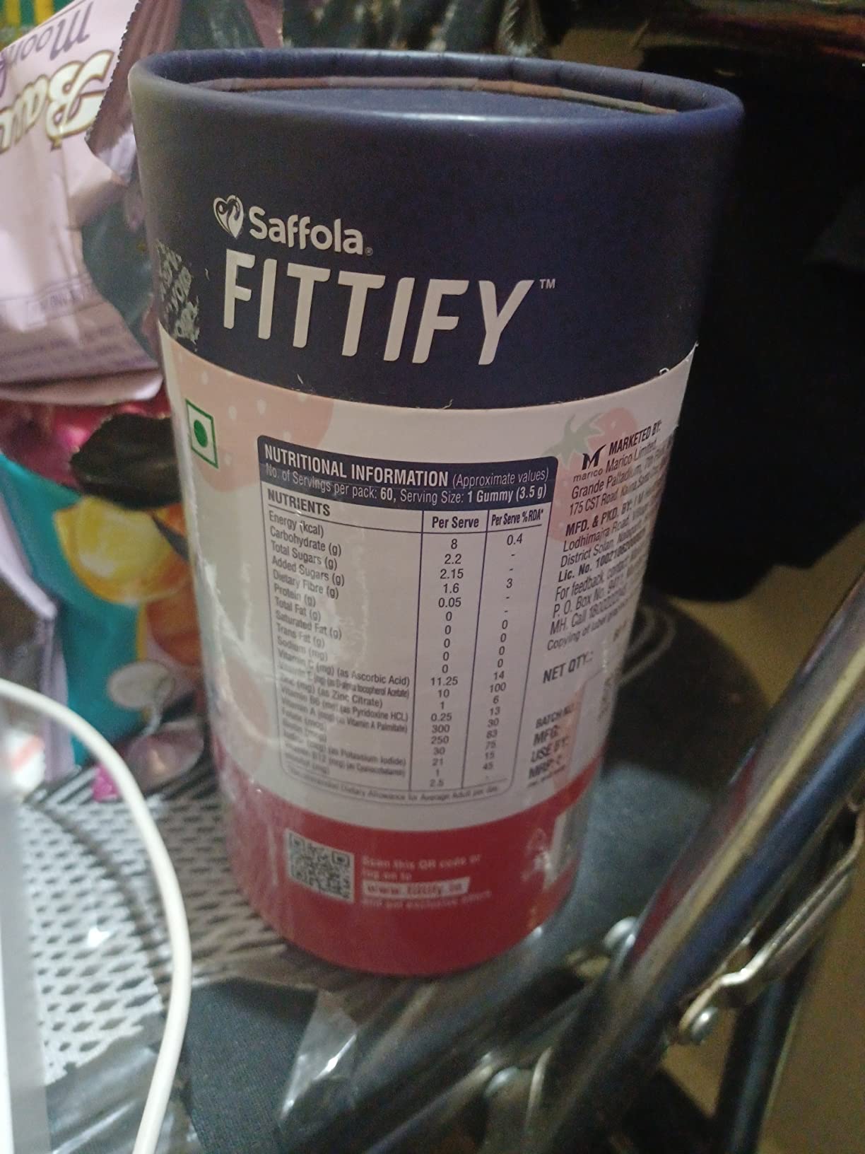 Saffola FITTIFY The PerfeKt Gummies | Hair, Skin & Nail | 60 Gummies ...