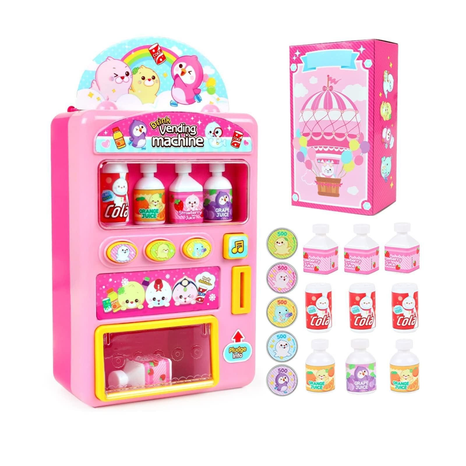 Arabest Interactive Vending Machine Toy Pretend Play Electronic Drink ...