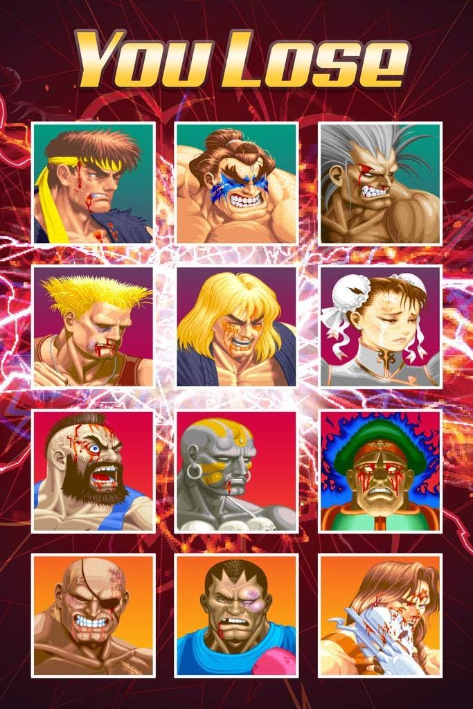 Amazon.com: Street Fighter You Lose Defeated Challengers CAPCOM Video ...