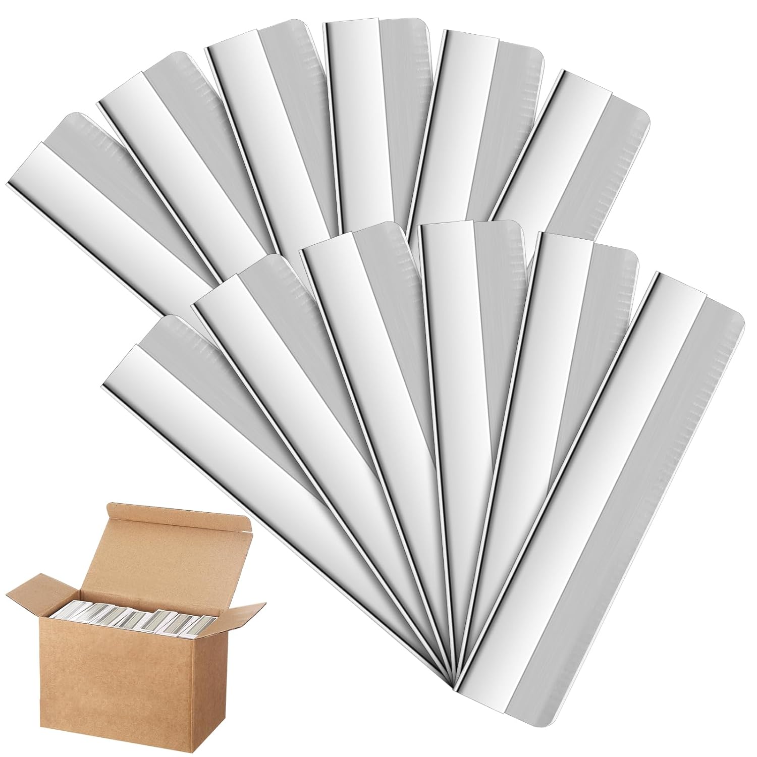 Amazon.com: Lasnten 500 Pcs Single Edge Razor Blades Steel Straight ...