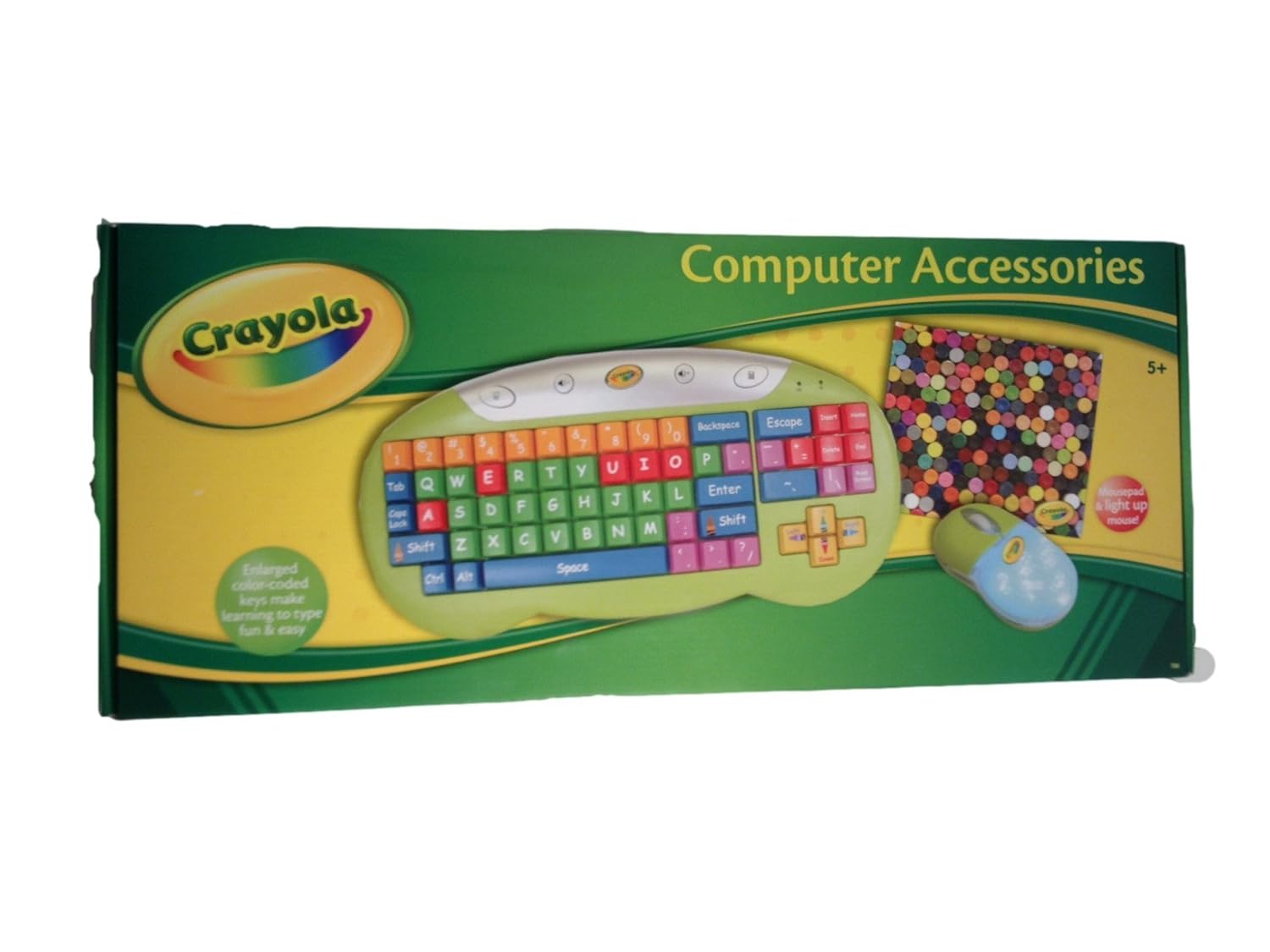 Amazon.in: Buy Crayola Keyboard 3 Piece Set Light-Up Mouse and Mouse ...