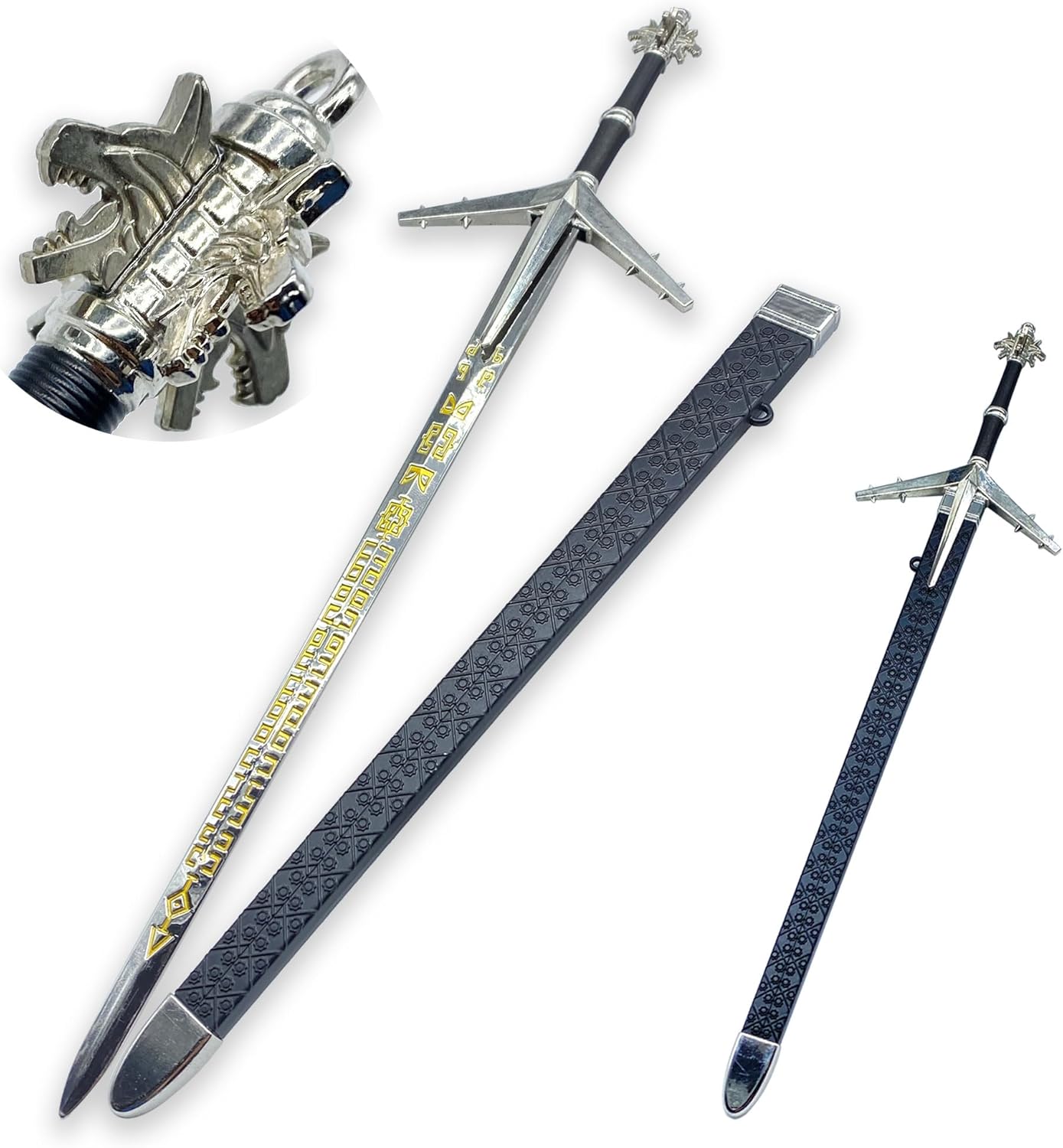 Amazon.com: crafthand 11.8 Inch Aerondight Witcher Sword Silver Sword ...