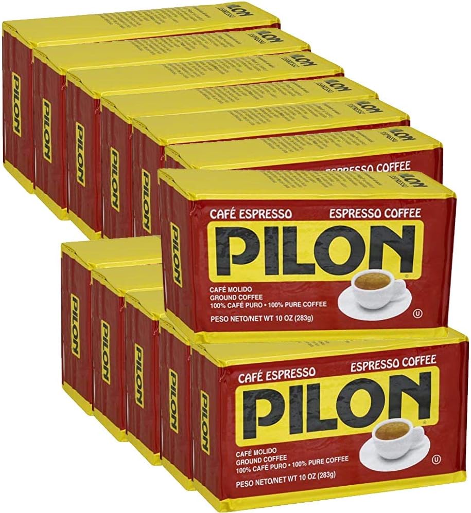 Amazon.com : Pilon Espresso Arabica Coffee, 10 Ounce (Pack of 4 ...