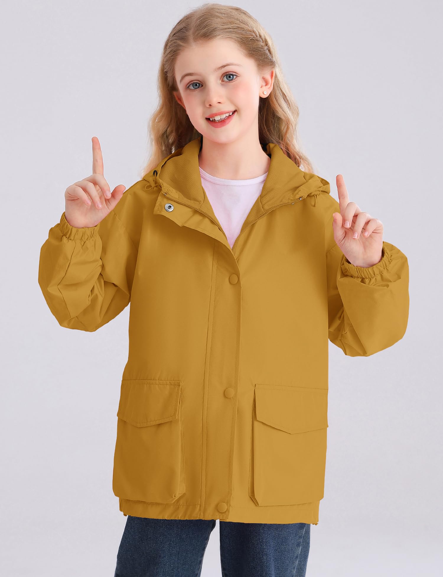 Snapklik.com : Avoogue Toddler Girls Rain Jacket Windbreaker Lined Rainjackets Boys Waterproof ...
