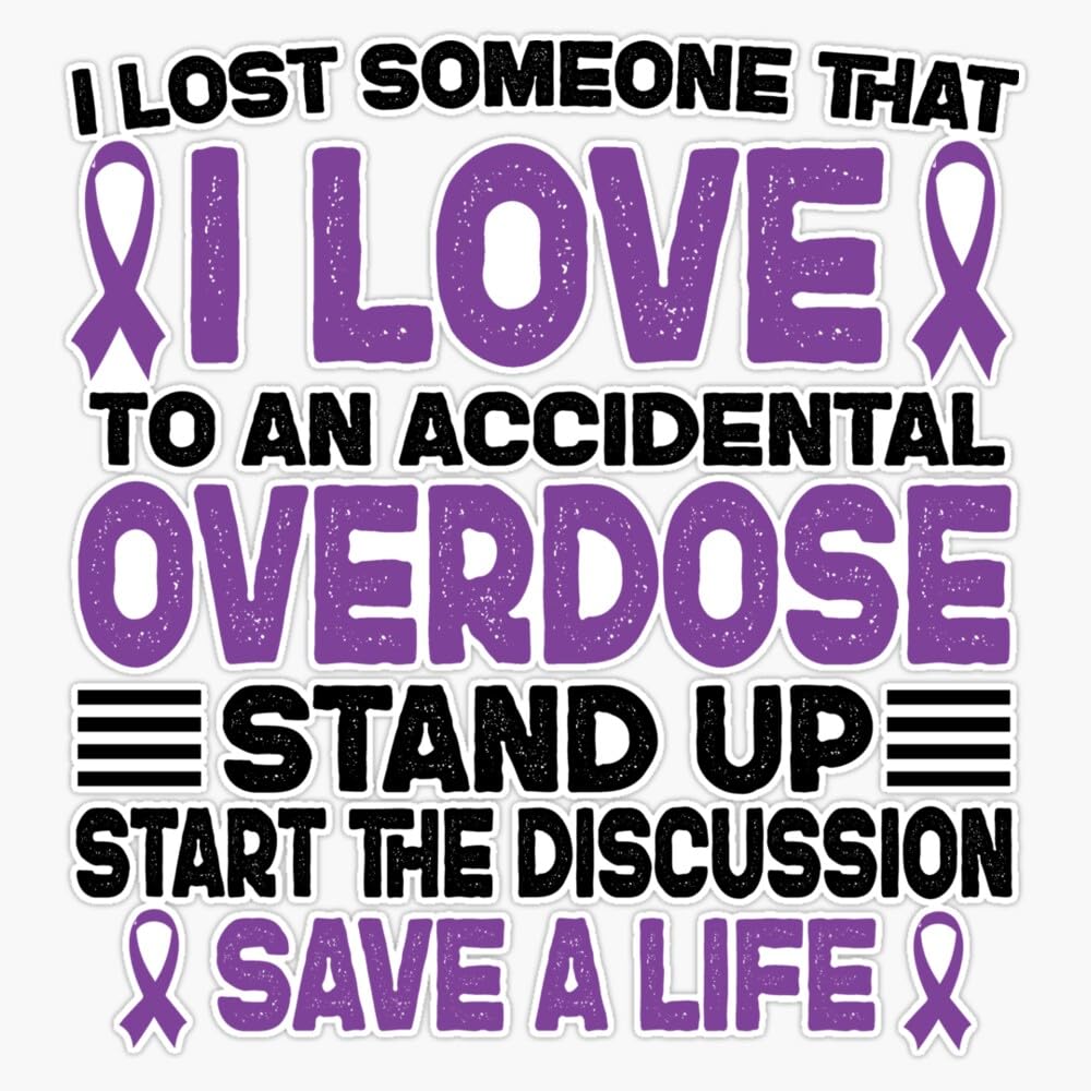 Amazon.com: Overdose Awareness Month Day Someone I Love Purple Ribbon ...