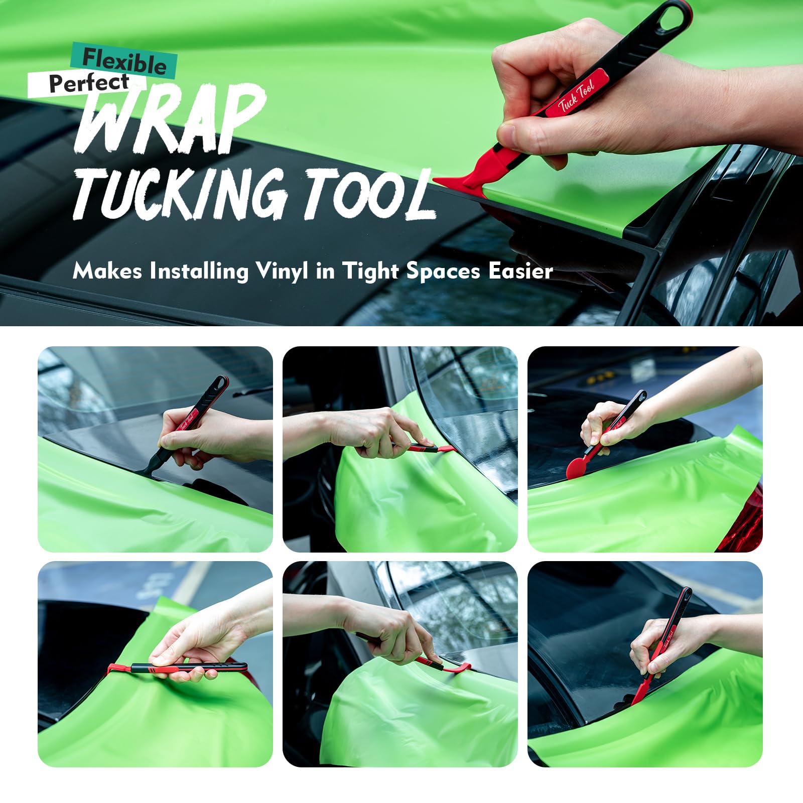Snapklik.com : 7 In 1 Vinyl Wrap Tools For Tucking Into Tight Seams ...