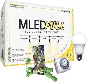 Amazon.com : Miracle LED Nanometer Full Indoor Grow Light Kit ...