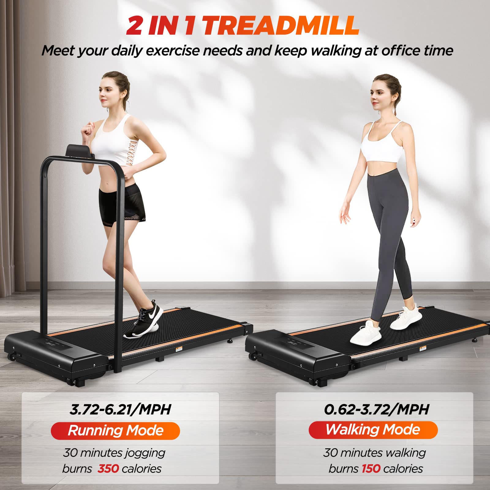 Caminadoras Para Hacer Ejercicio Advzon Walking Pad Treadmill With ...