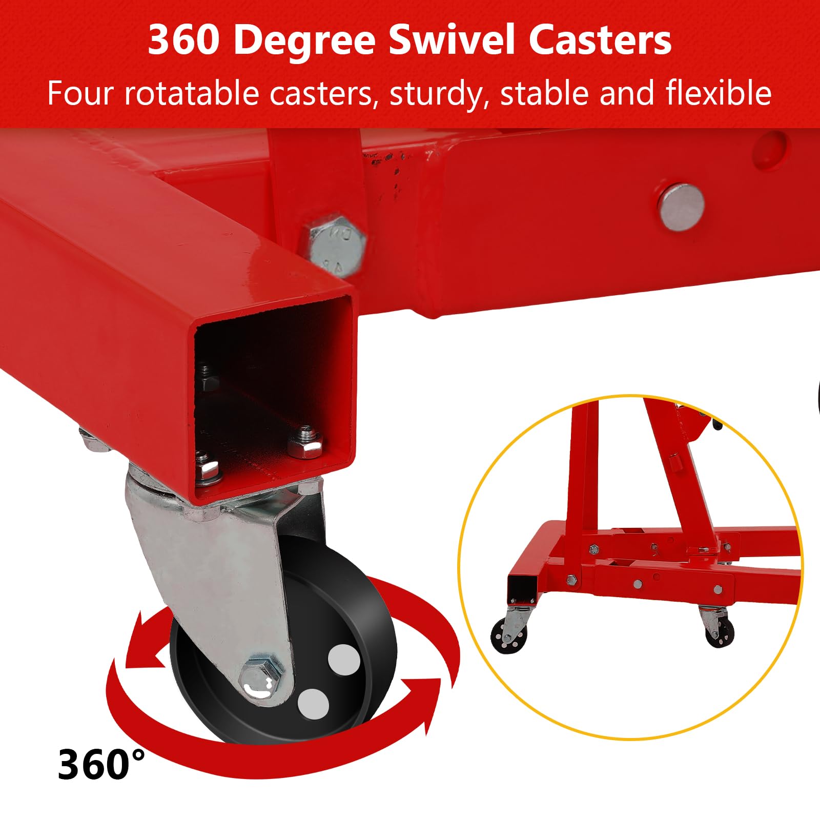 Snapklik.com : PIONEERWORKS 2 Ton Folding Engine Crane Engine Hoist ...