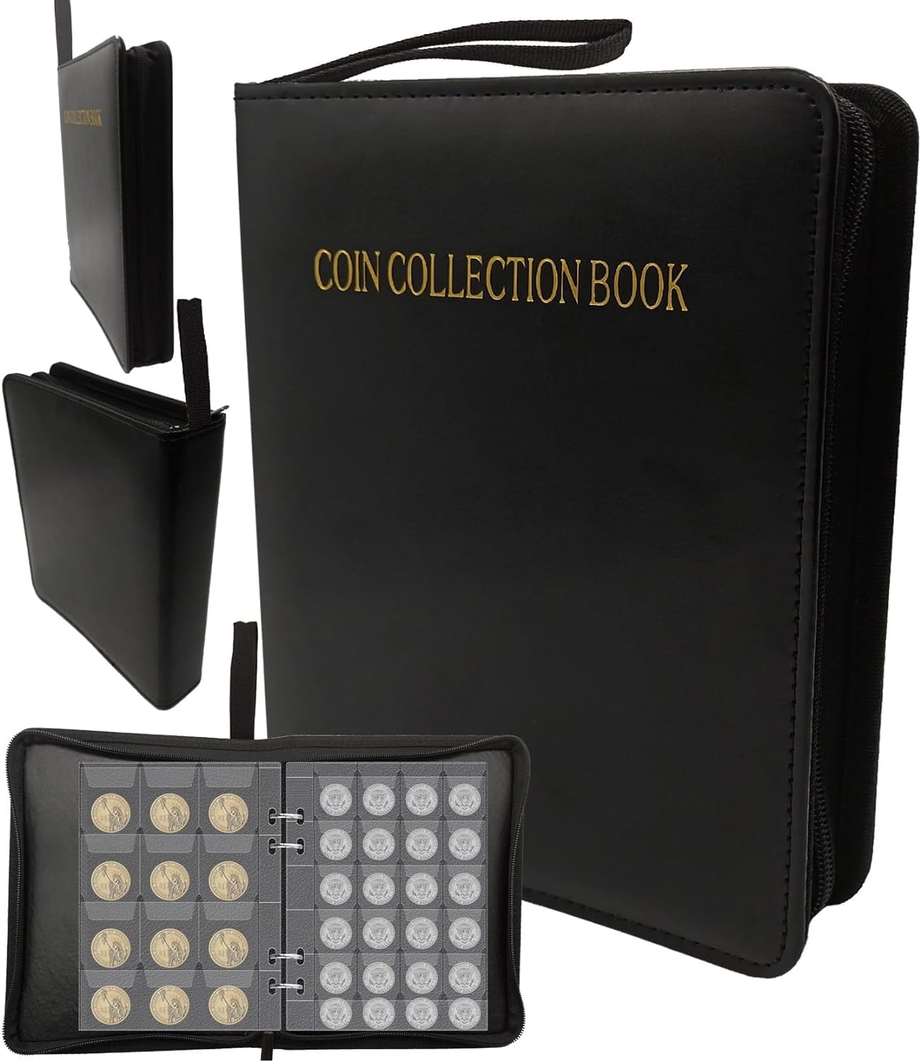 coin collection album,600 coin collection holder,coins collection book ...